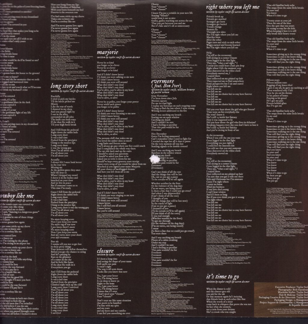 Taylor Swift - Evermore - Double Lp – Vinyl Tap