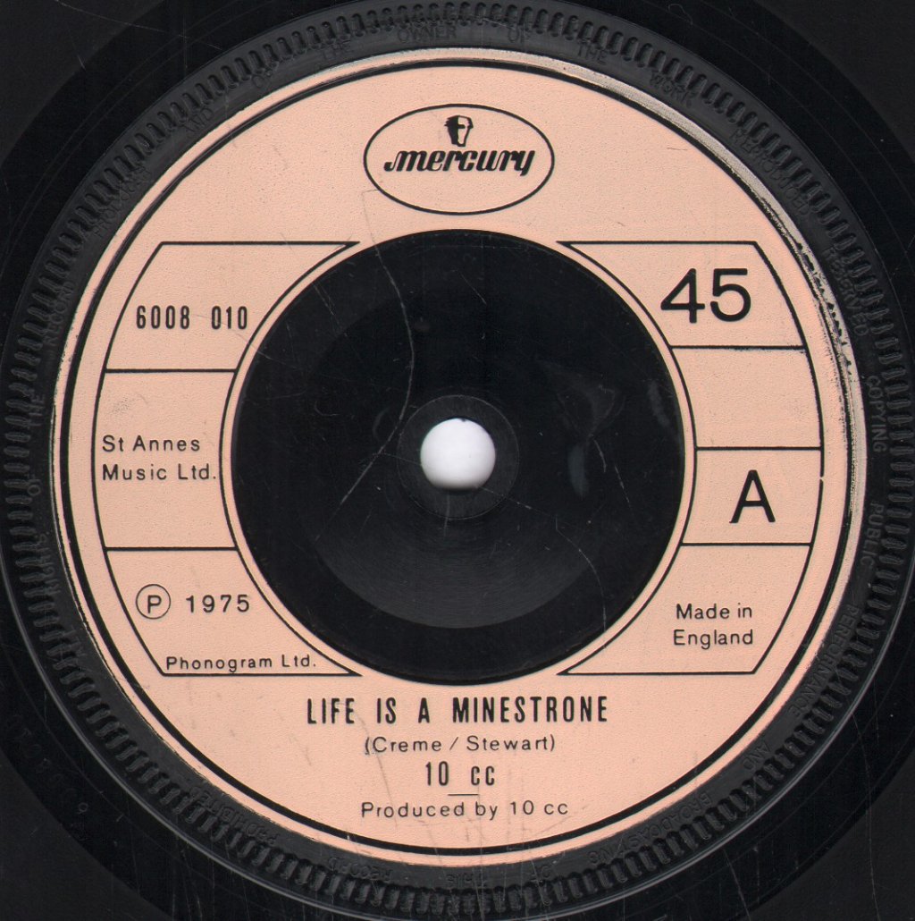 10cc - Life Is A Minestrone - 7 Inch – Vinyl Tap
