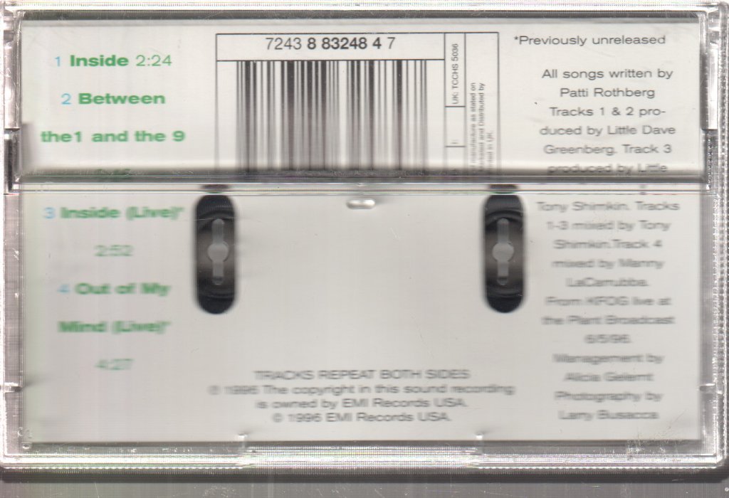 Patti Rothberg - Inside - Cassette – Vinyl Tap