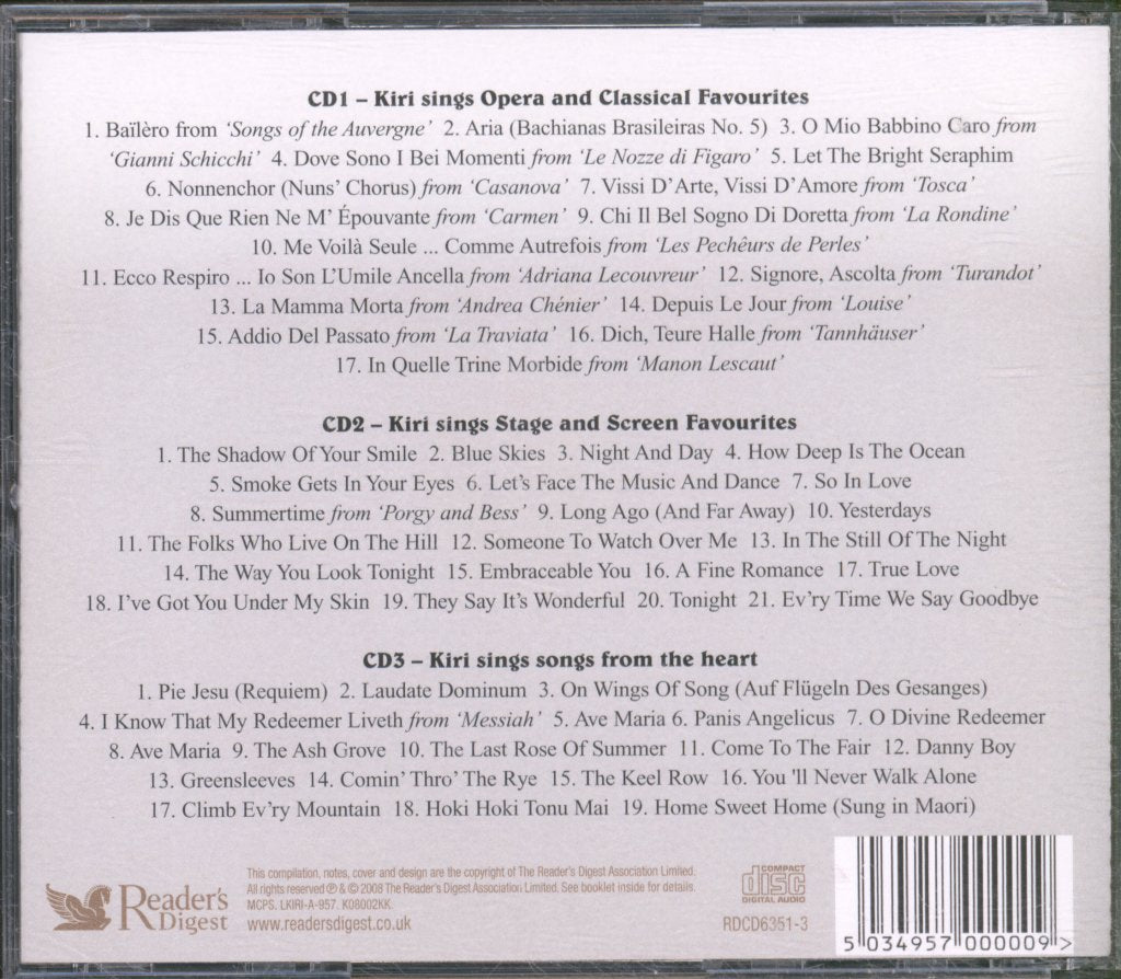 Kiri Te Kanawa - Very Best Of - Cd Set – Vinyl Tap