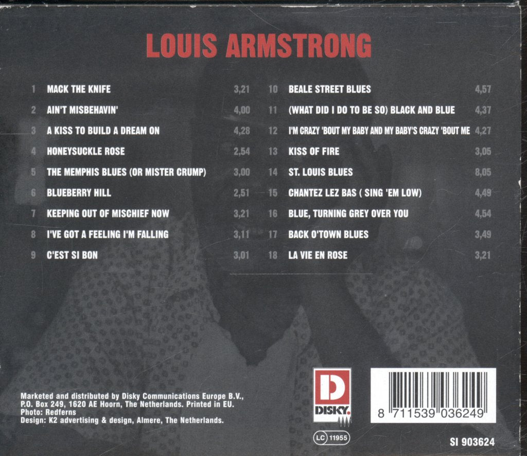 Louis Armstrong - Sings His Favorite Jazz Book - Cd – Vinyl Tap