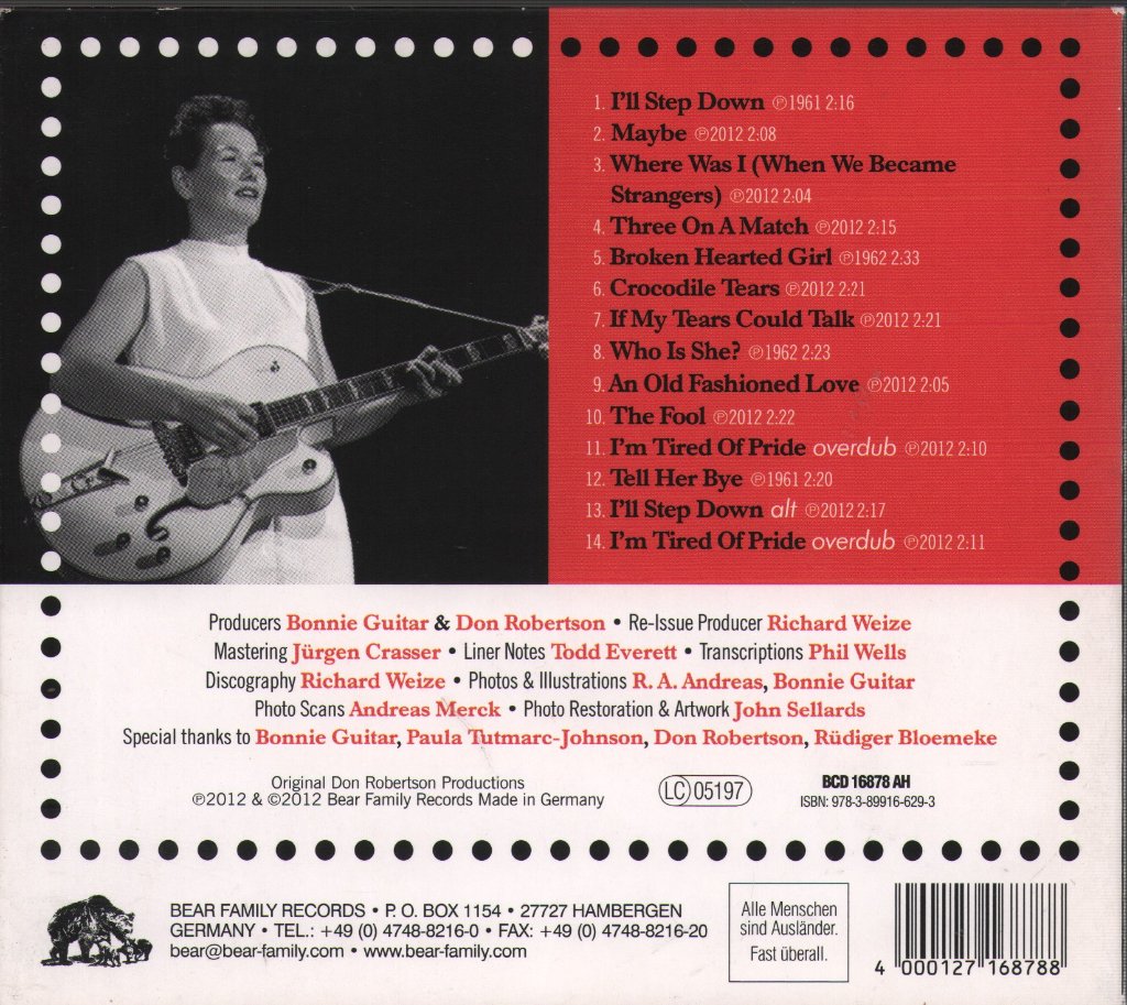 Bonnie Guitar - Intimate Session - Cd – Vinyl Tap