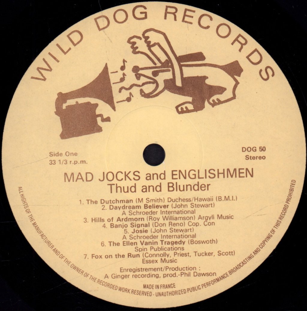 Mad Jocks And Englishmen - Thud & Blunder - Lp – Vinyl Tap