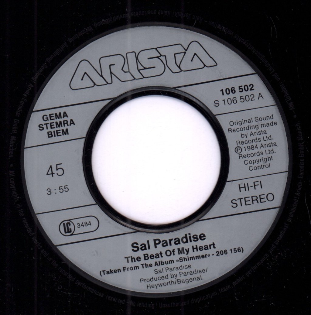 Sal Paradise - Beat Of My Heart - 7 Inch – Vinyl Tap