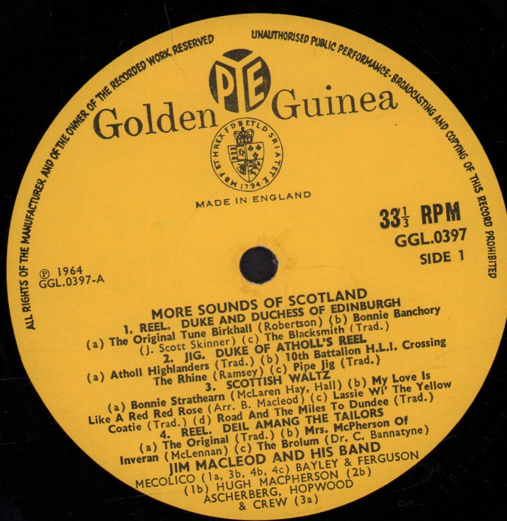 Jim Macleod And His Band - More Sounds Of Scotland - Lp – Vinyl Tap