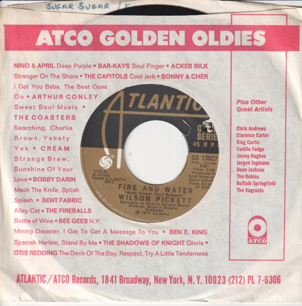 Wilson Pickett - Fire And Water - 7 Inch – Vinyl Tap