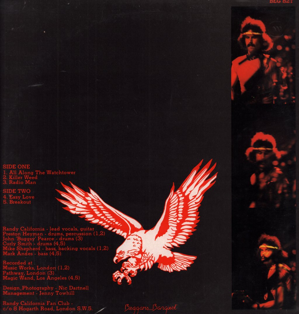 Randy California - All Along The Watchtower - 12 Inch – Vinyl Tap