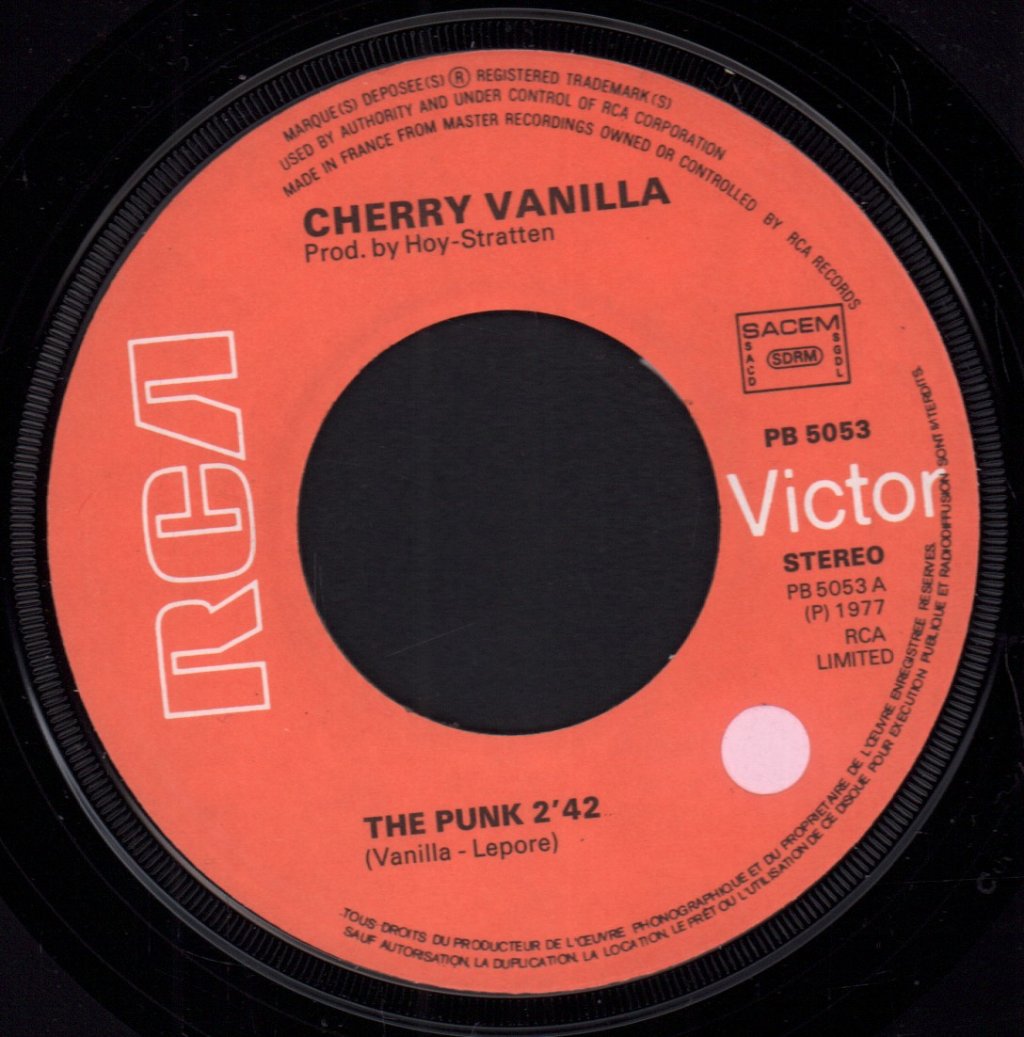 Cherry Vanilla - Punk - 7 Inch – Vinyl Tap