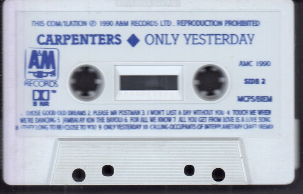 Carpenters - Only Yesterday - Richard & Karen Carpenter's Greatest Hit ...