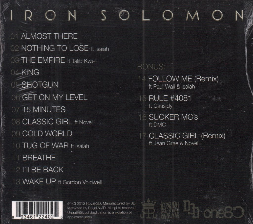 Iron Solomon - Monster - Cd – Vinyl Tap
