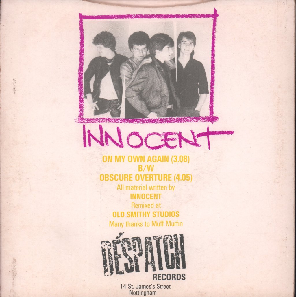 Innocent (Nottingham Band) - On My Own Again - 7 Inch – Vinyl Tap