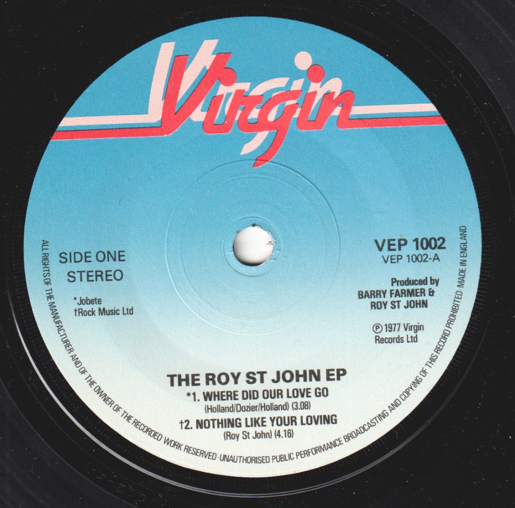 Roy St John - Roy St John Ep - 7 Inch – Vinyl Tap