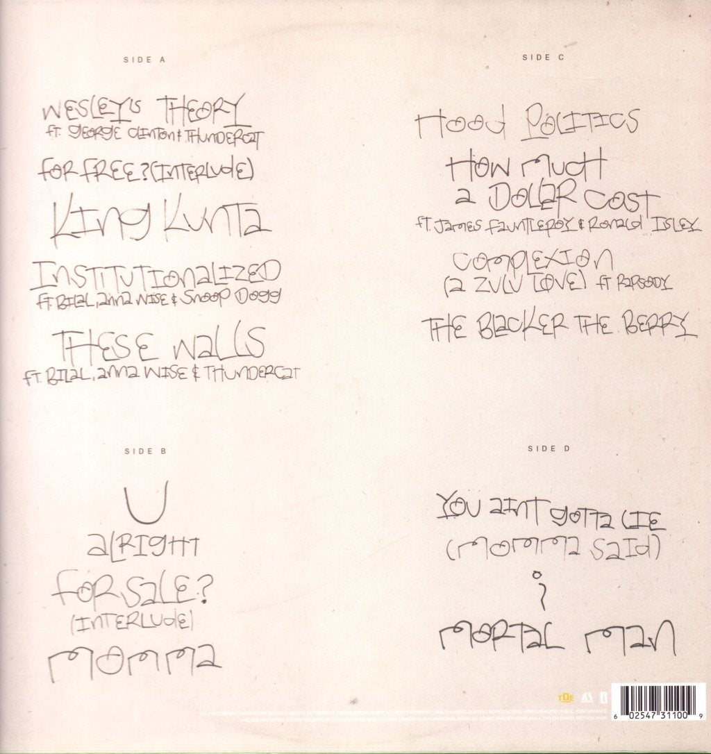 Kendrick Lamar - To Pimp A Butterfly - Double Lp – Vinyl Tap