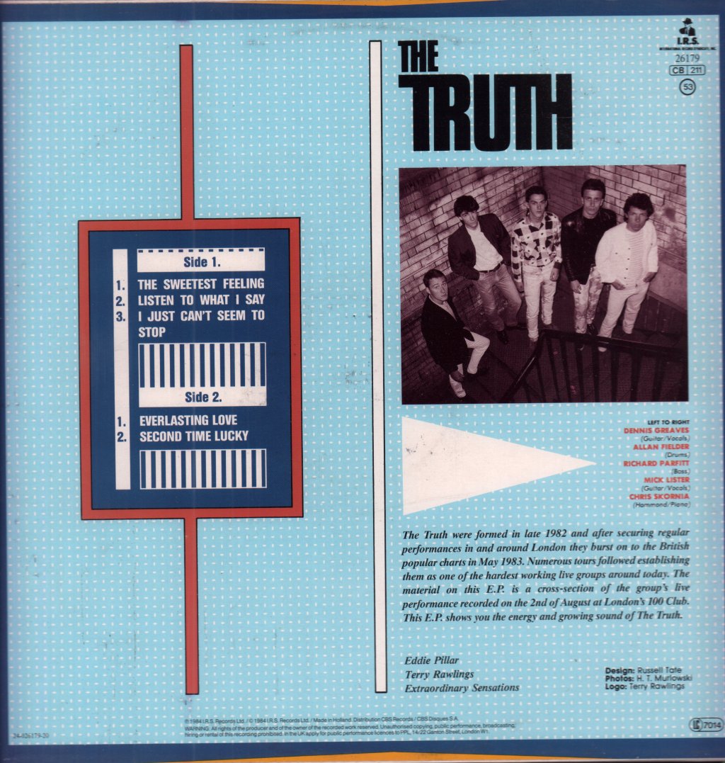 Truth (Mod Group) - Five Live - 12 Inch – Vinyl Tap