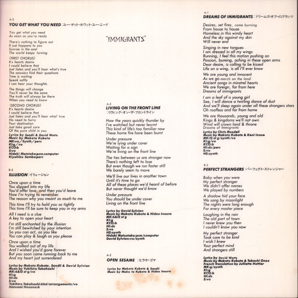 Sandii And The Sunsetz - Immigrants - Lp – Vinyl Tap