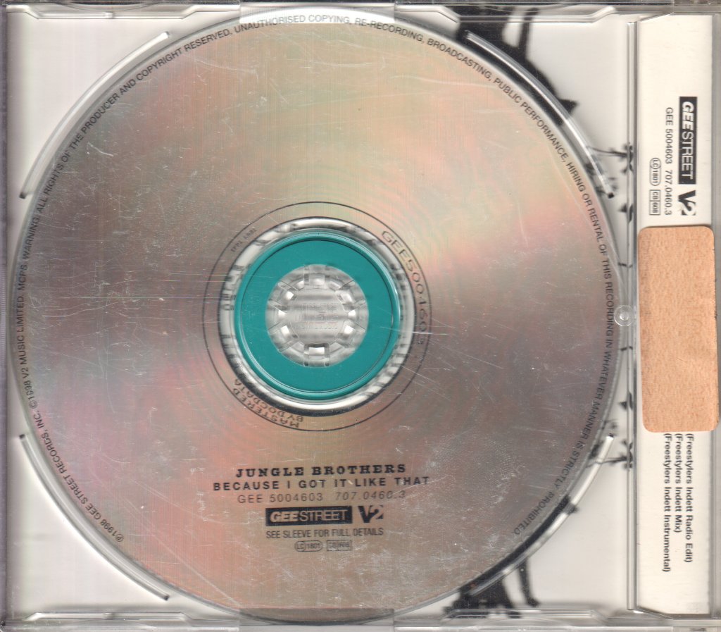 Jungle Brothers - Because I Got It Like That - Cd – Vinyl Tap