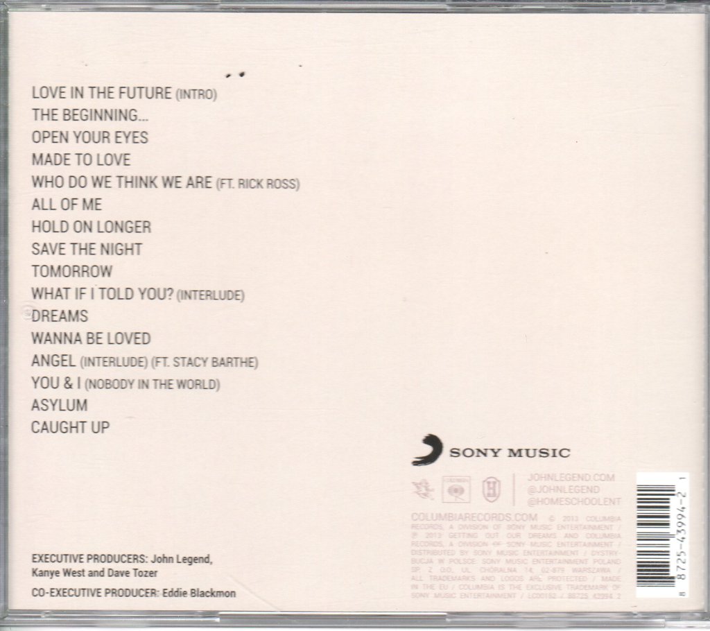 John Legend - Love In The Future - Cd – Vinyl Tap