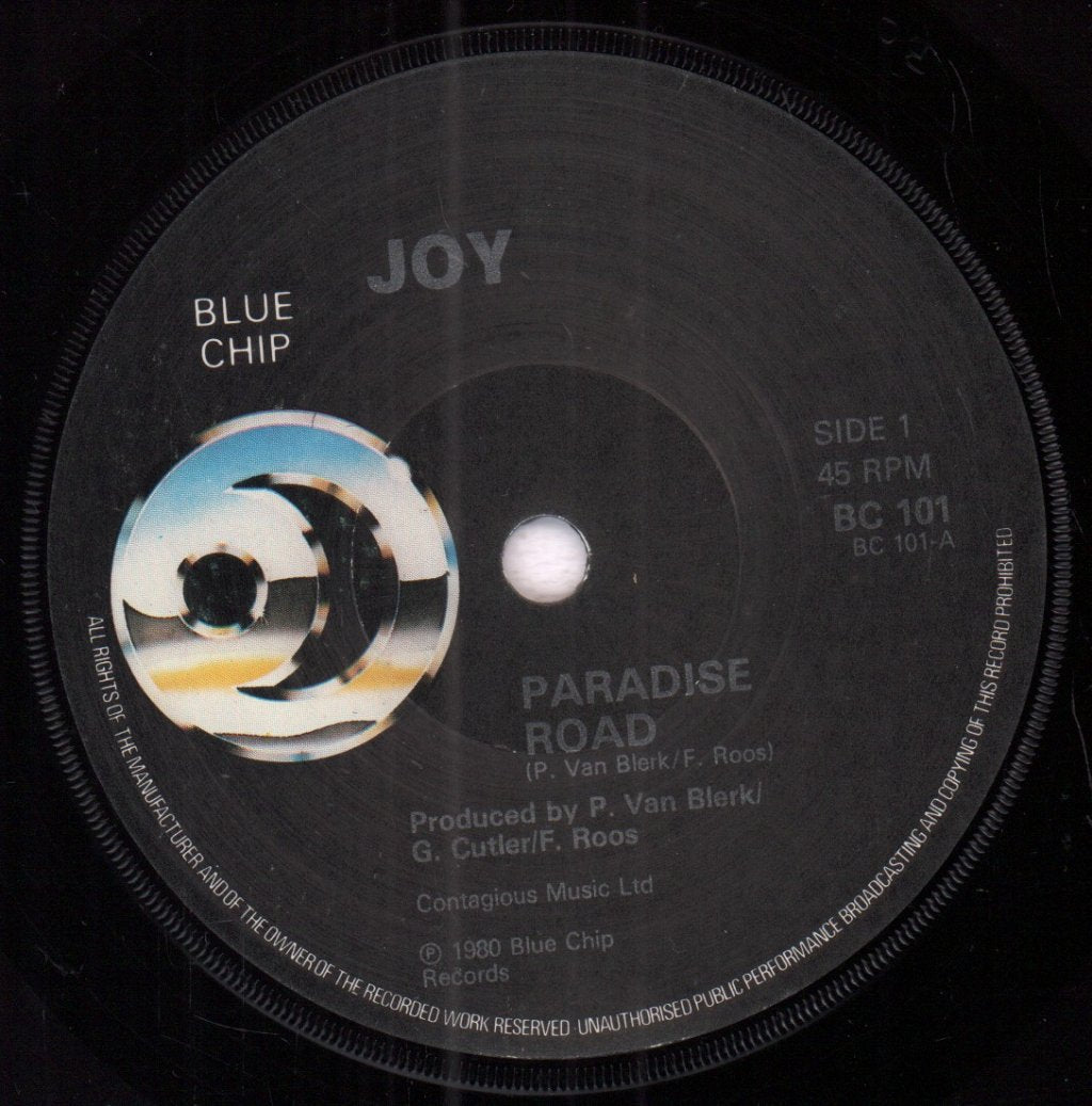 Joy (Late 70'S/Early 80'S Group) - Paradise Road - 7 Inch – Vinyl Tap