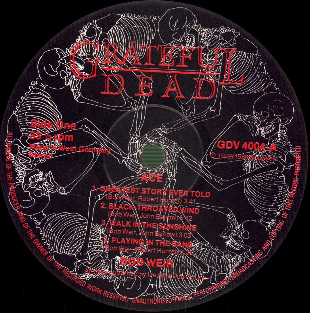 Bob Weir - Ace - Lp – Vinyl Tap