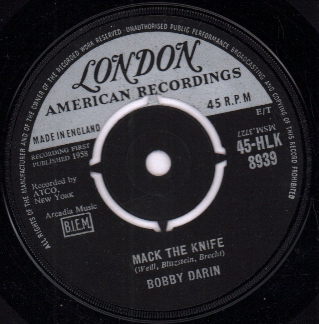 Bobby Darin - Mack The Knife - 7 Inch – Vinyl Tap