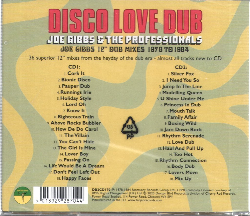 Joe Gibbs & The Professionals - Disco Love Dub: Joe Gibbs 12" Dub Mixe ...
