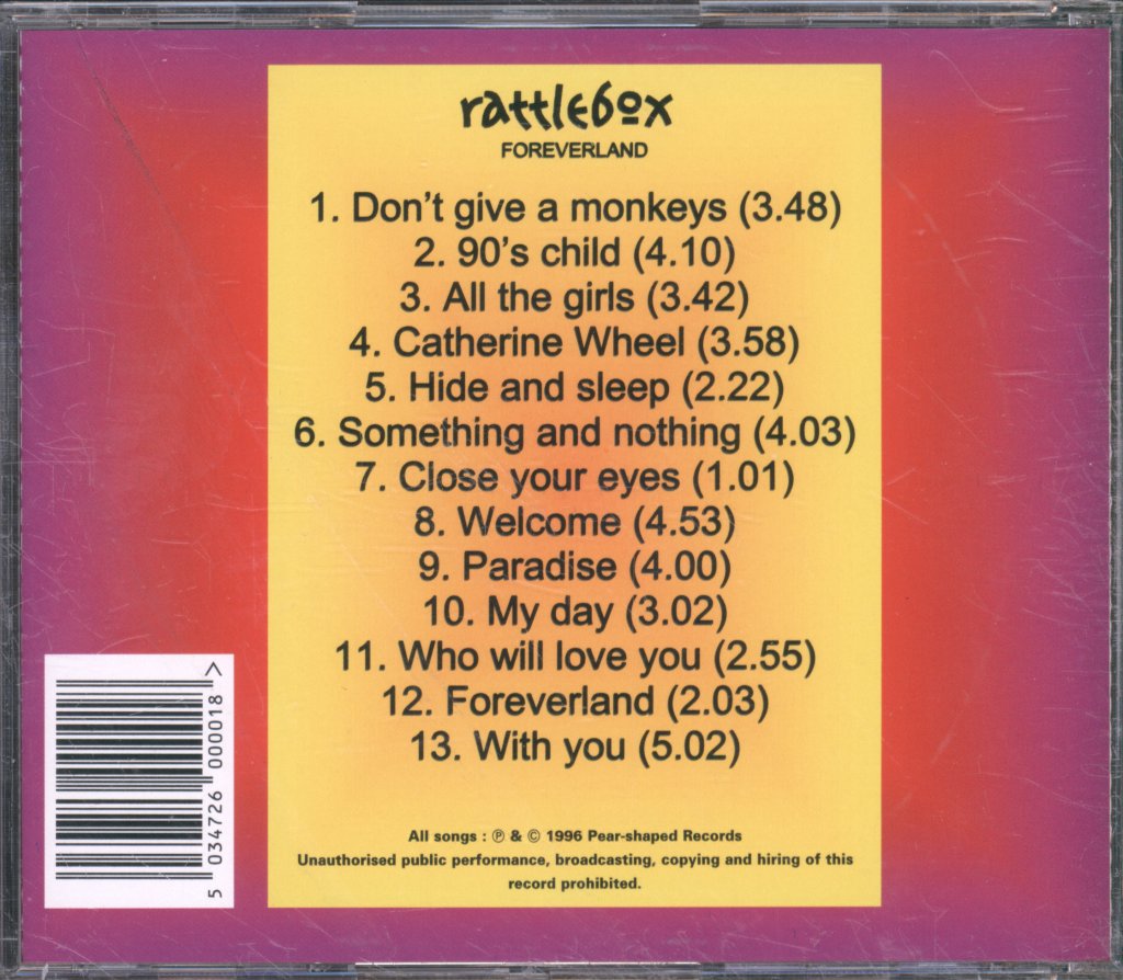 Rattlebox - Foreverland - Cd – Vinyl Tap