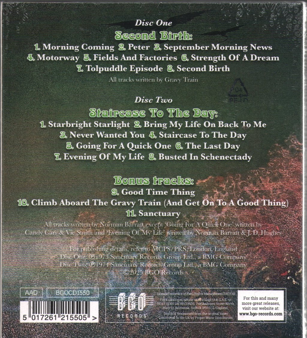 Gravy Train - Second Birth / Staircase To the Day Plus Bonus Tracks ...