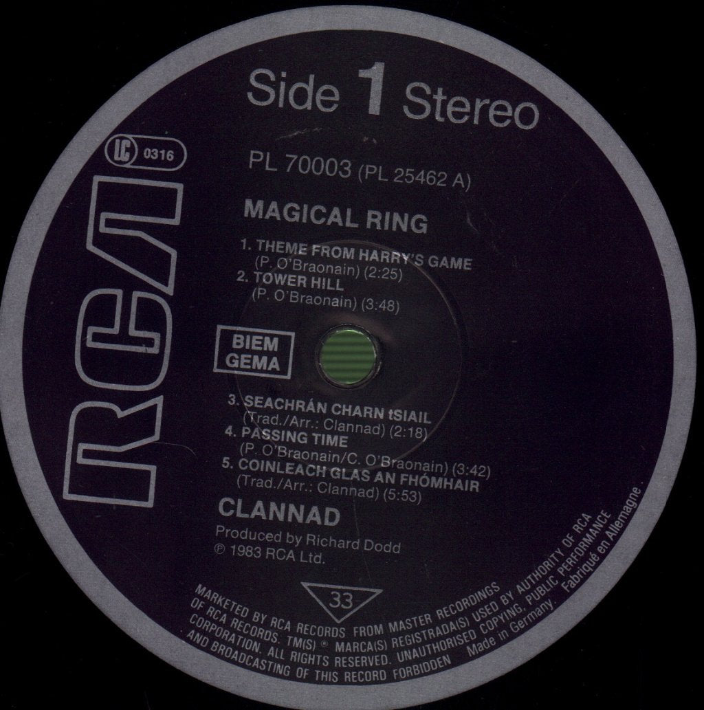Clannad - Magical Ring - Lp – Vinyl Tap