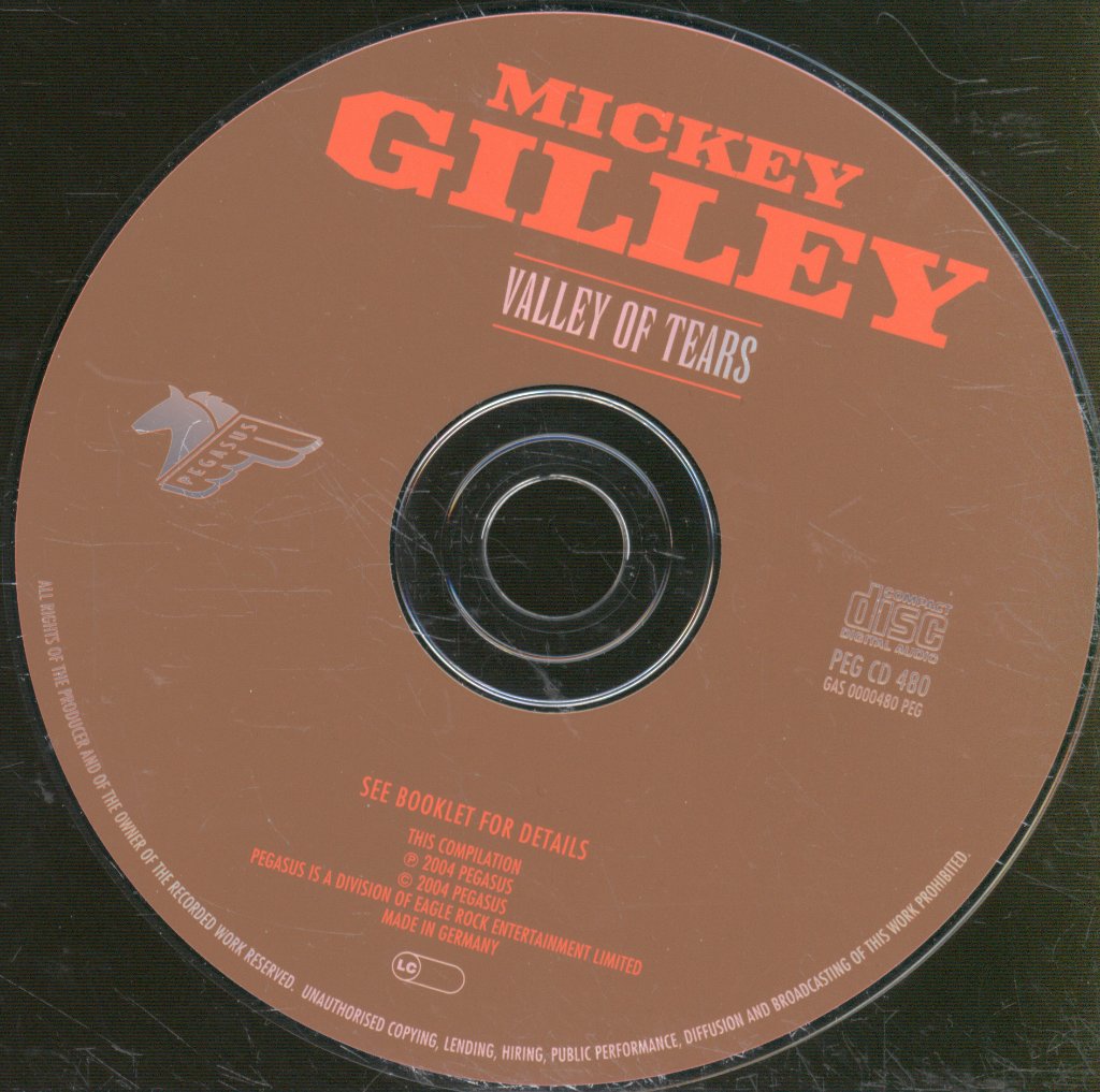 Mickey Gilley - Valley Of Tears - Cd – Vinyl Tap