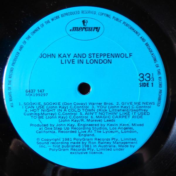 John Kay - Live In London - Lp – Vinyl Tap