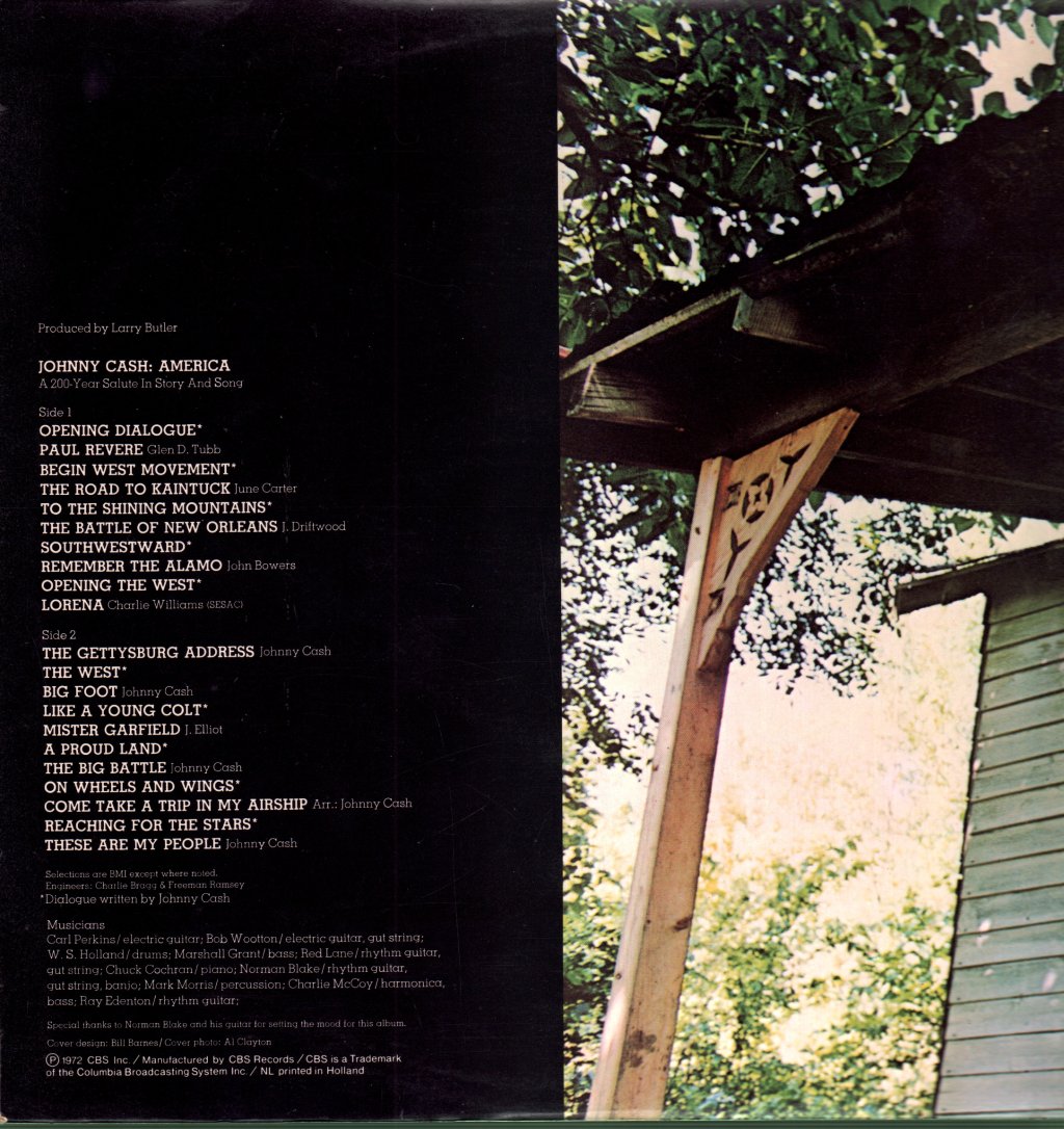 Johnny Cash - America - A 200-Year Salute In Story And Song - Lp ...