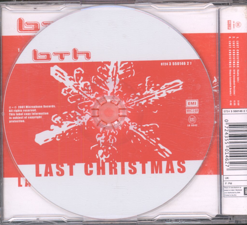 Bth - Last Christmas - Cd – Vinyl Tap