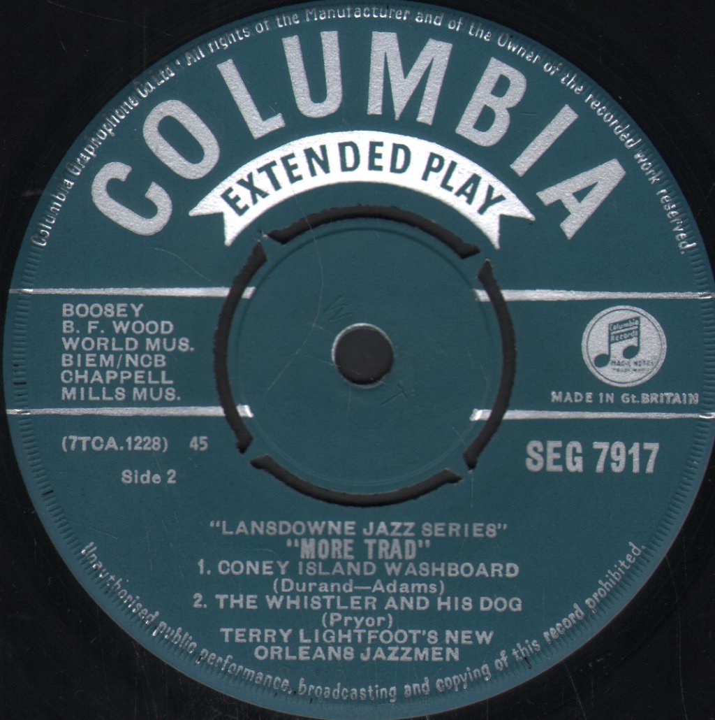 Terry Lightfoots New Orleans Jazzmen - More Trad - 7 Inch – Vinyl Tap