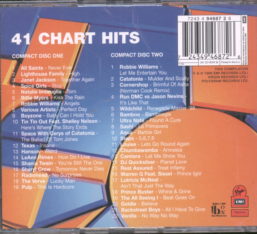 Various Artists - Now That's What I Call Music! 39 - Double Cd – Vinyl Tap