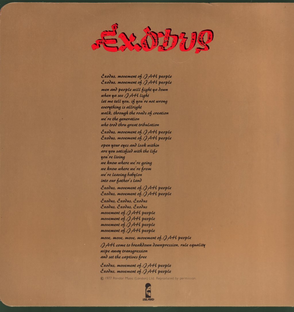 Bob Marley & The Wailers - Exodus - Lp – Vinyl Tap