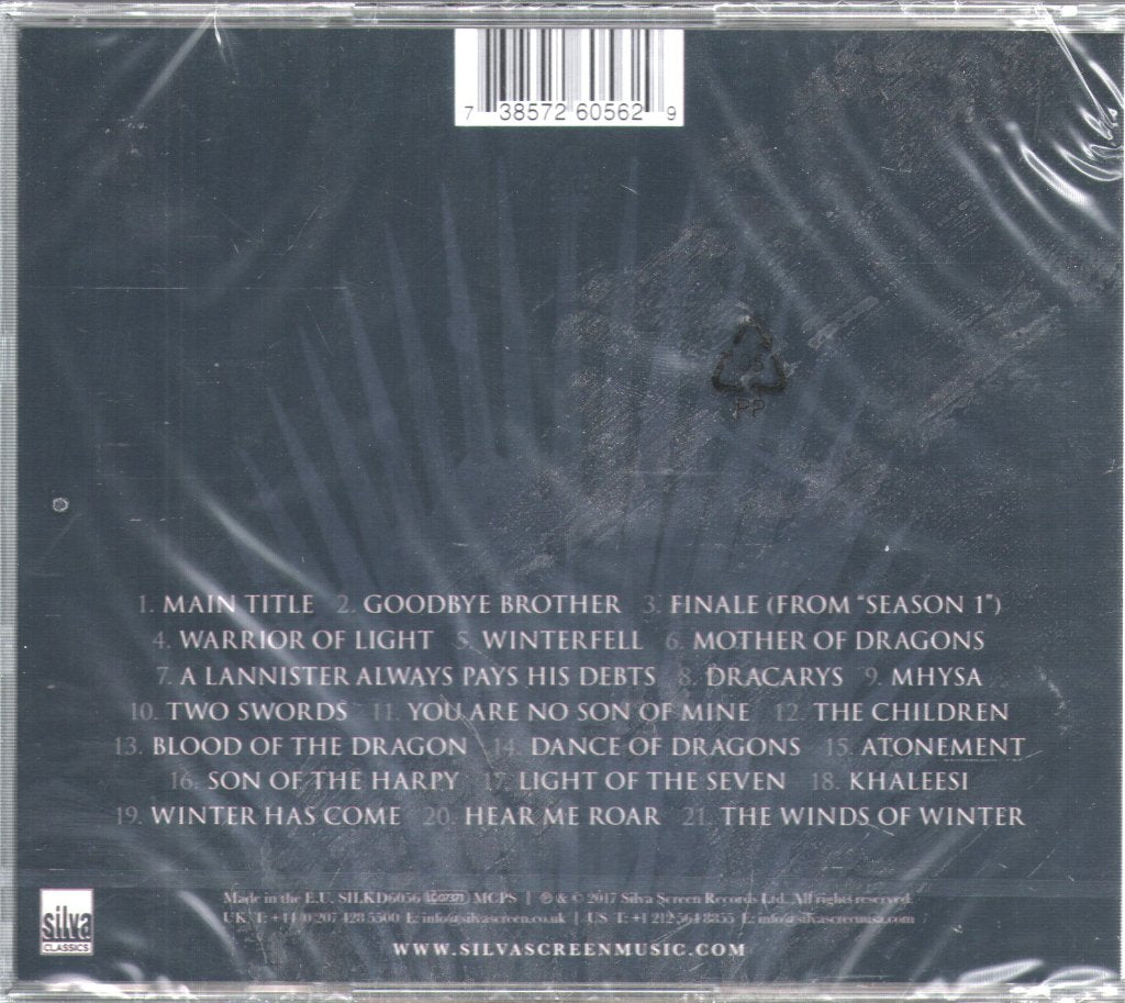 City Of Prague Philharmonic Orchestra - Music Of Game Of Thrones - Cd ...