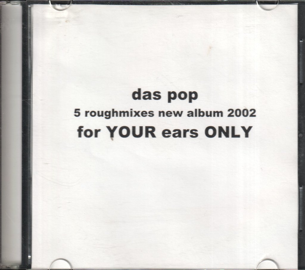 Das Pop - 5 roughmixes new album - Cdr – Vinyl Tap