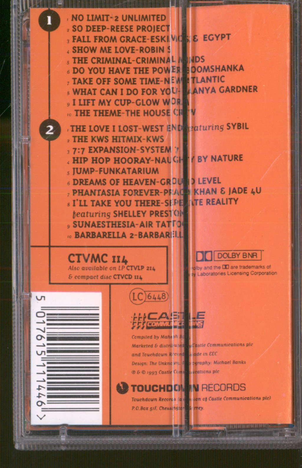 Various Artists - D-Frost 20 Global Dance Warnings - Cassette – Vinyl Tap