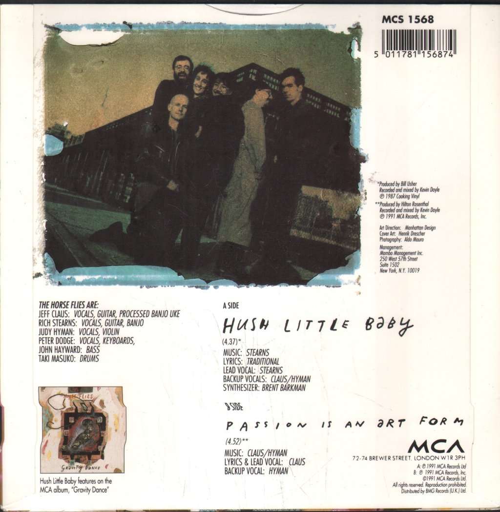 Horse Flies - Hush Little Baby - 7 Inch – Vinyl Tap