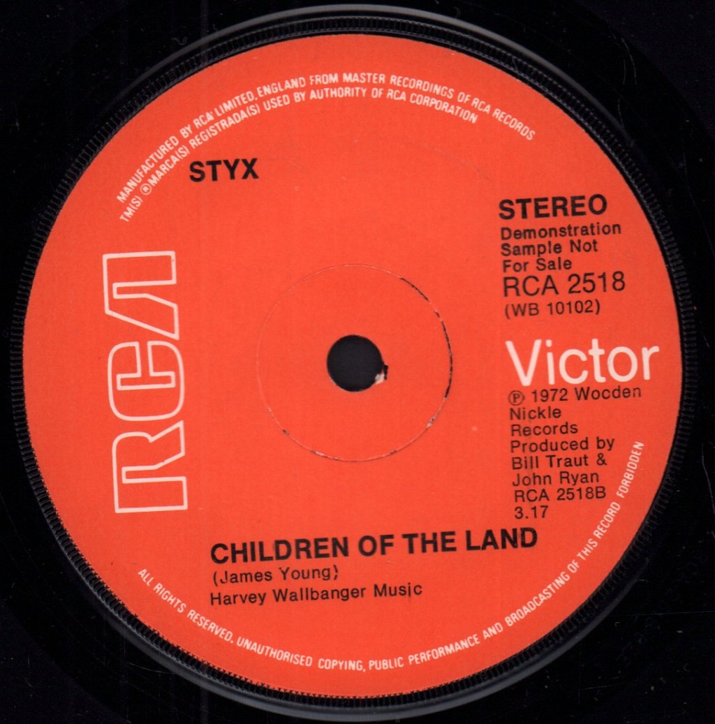 Styx - Lady - 7 Inch – Vinyl Tap