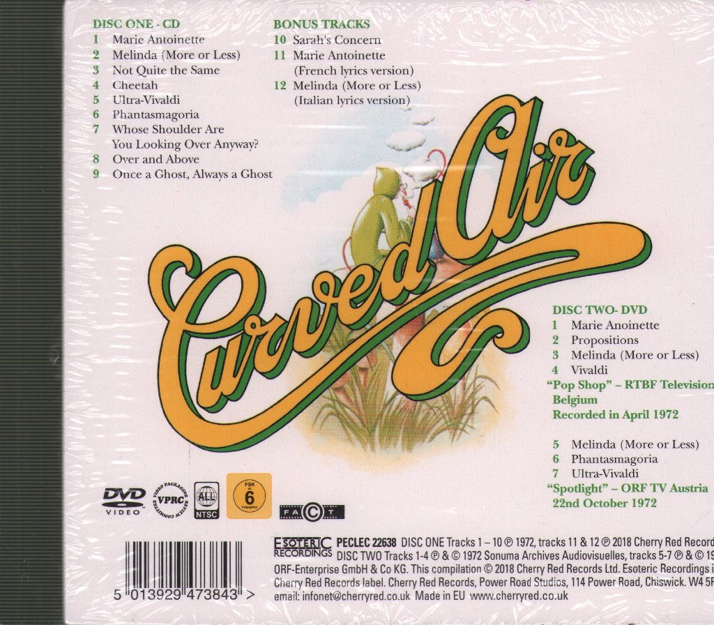 Curved Air - Phantasmagoria - Cd/Dvd – Vinyl Tap