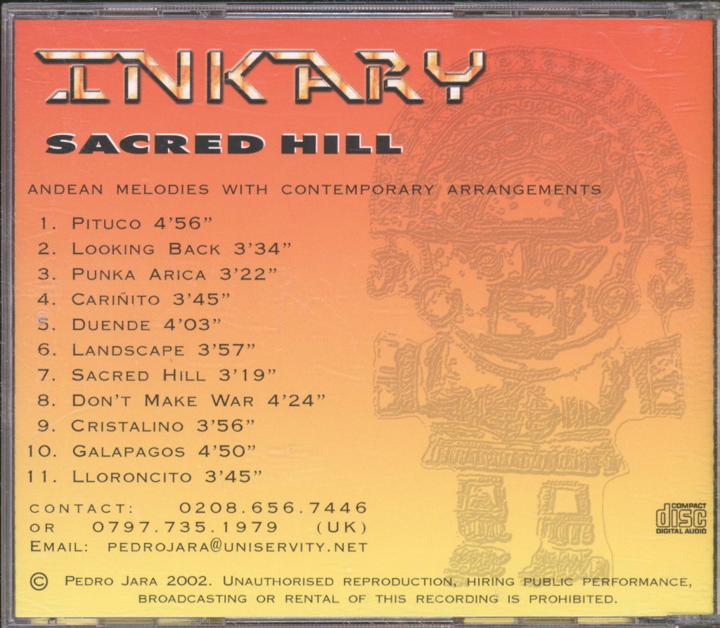 Inkary - Sacred Hill - Andean Melodies With Contemporary Arrangements ...