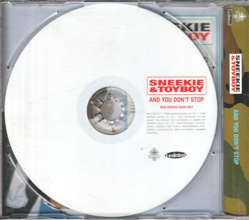Sneekie And Toyboy - And You Don't Stop - Cd – Vinyl Tap