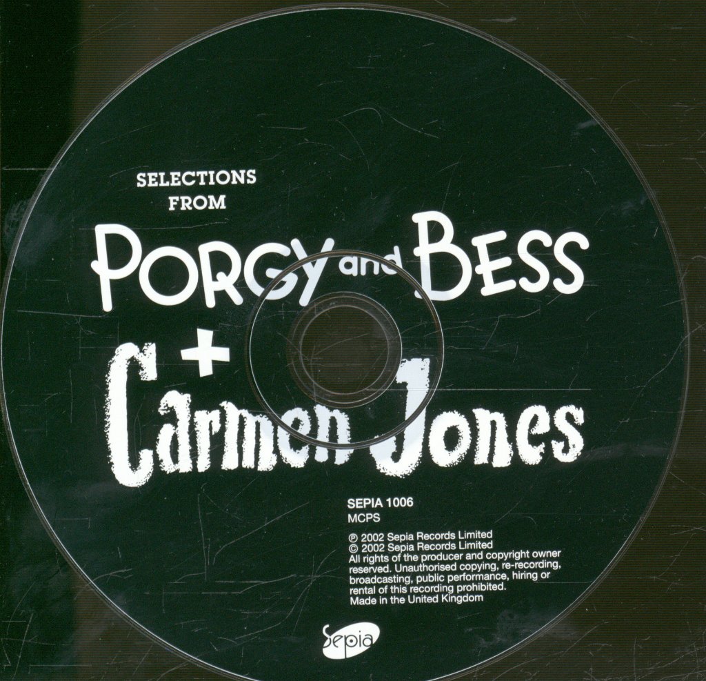 Various Artists - Porgy And Bess Plus Carmen Jones - Cd – Vinyl Tap