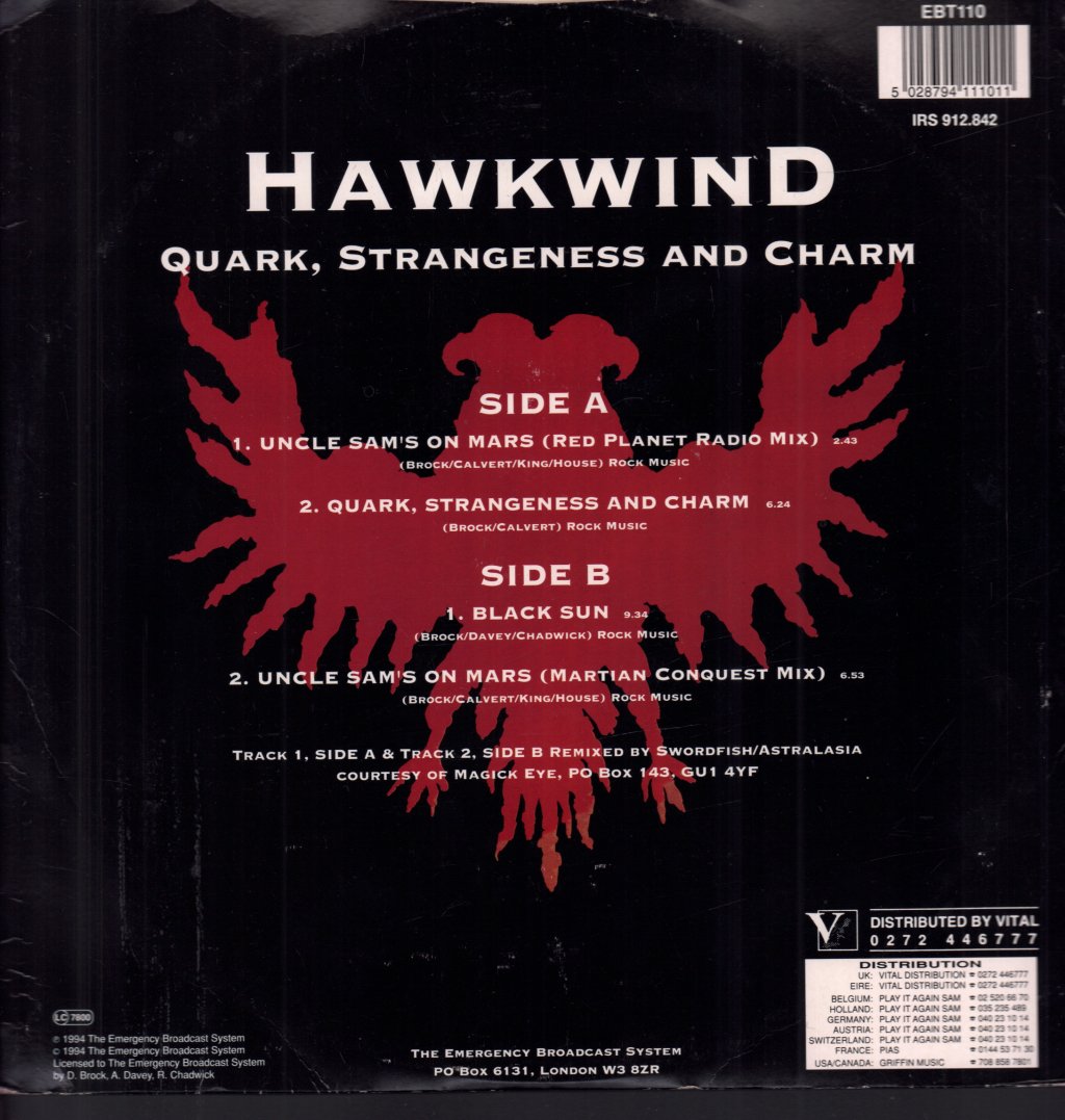 Hawkwind - Quark Strangeness And Charm - 12 Inch – Vinyl Tap