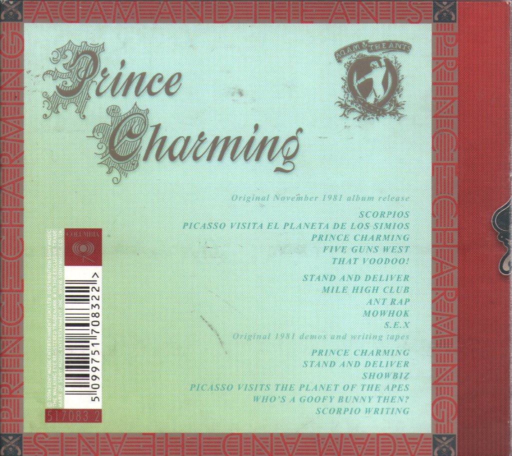 Adam And The Ants - Prince Charming - Cd – Vinyl Tap