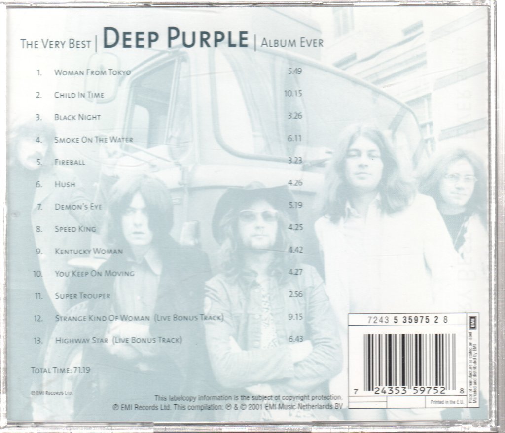 Deep Purple - Very Best Deep Purple Album Ever - Cd – Vinyl Tap