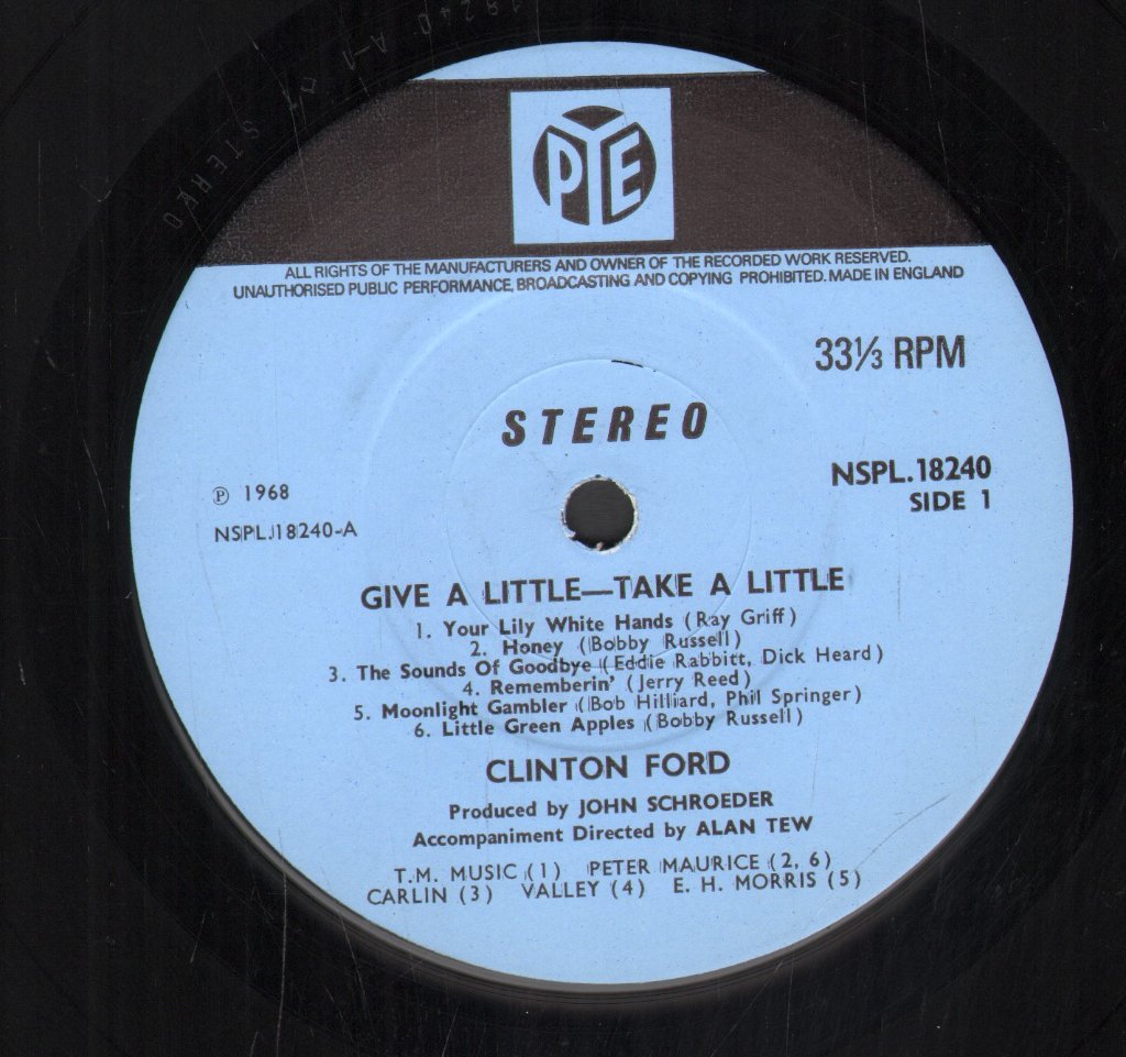 Clinton Ford - Give A Little, Take A Little - Lp – Vinyl Tap