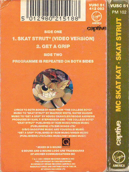 Mc Skat Kat And The Stray Mob - Skat Strut - Cassette – Vinyl Tap