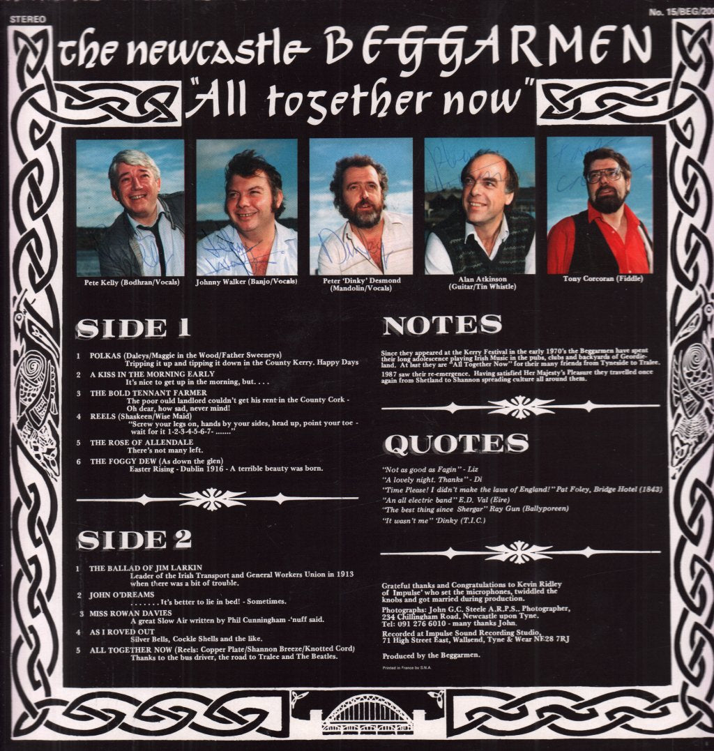Newcastle Beggarmen - All Together Now - Lp – Vinyl Tap